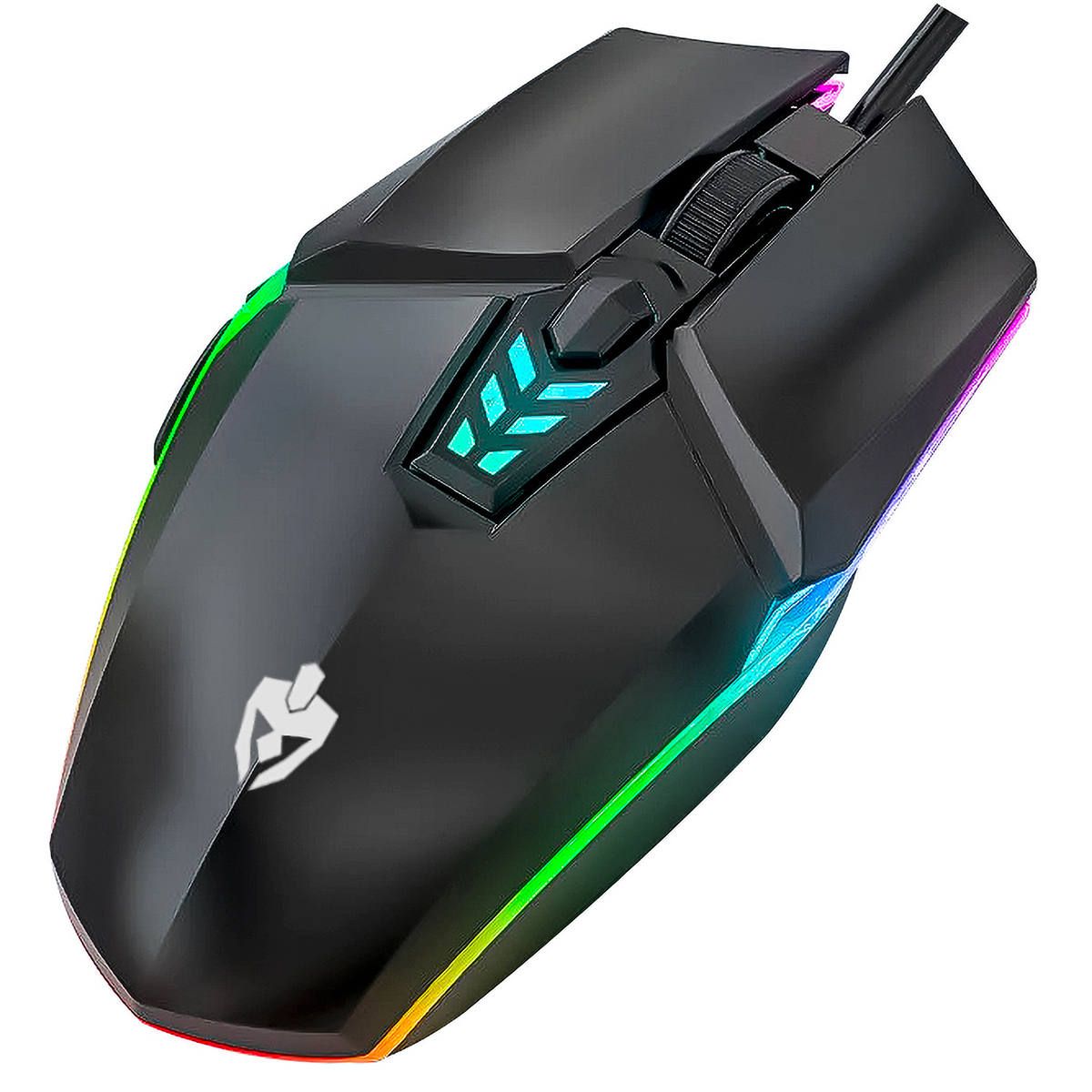 Mouse Gamer USB LED Rainbow Sensor Óptico 3200DPI Evolut Uzi EG-113 ...