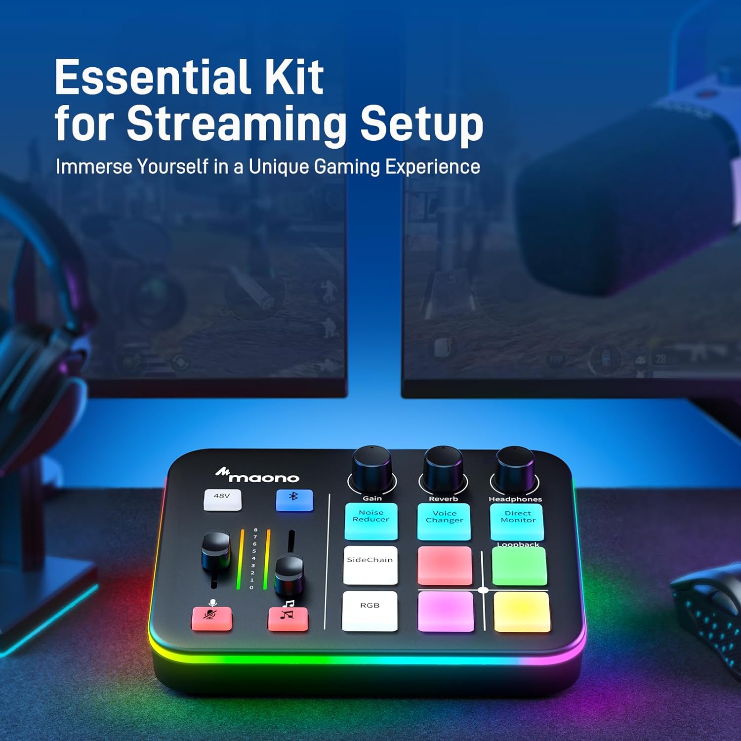STREAM DECK MAONO CASTER G1 NEO PRETO - New York Informatica