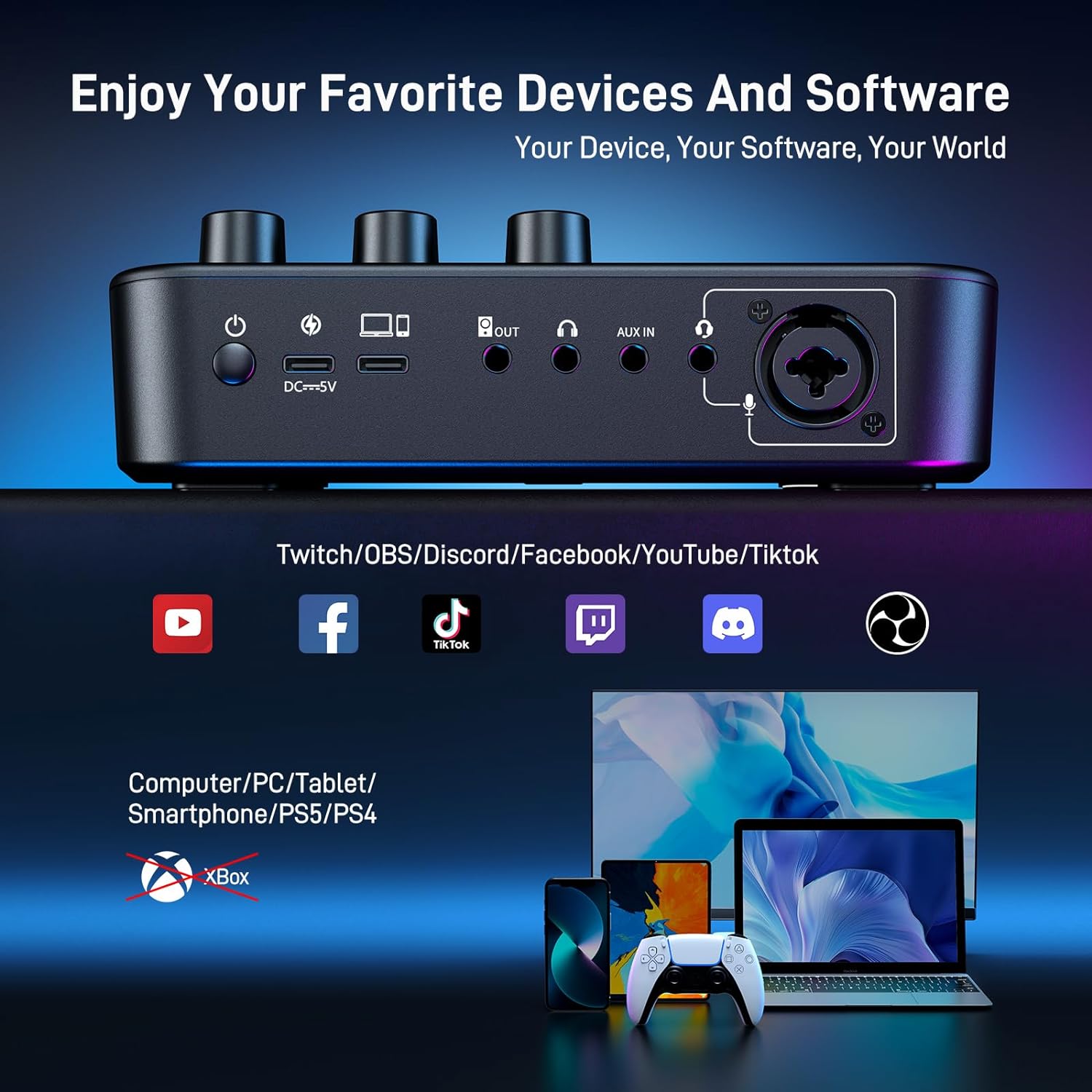 STREAM DECK MAONO CASTER G1 NEO PRETO - New York Informatica