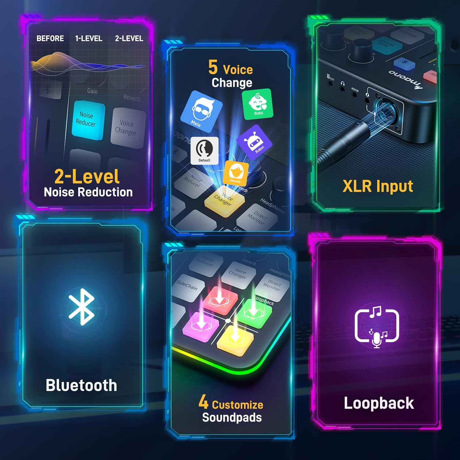 STREAM DECK MAONO CASTER G1 NEO PRETO - New York Informatica