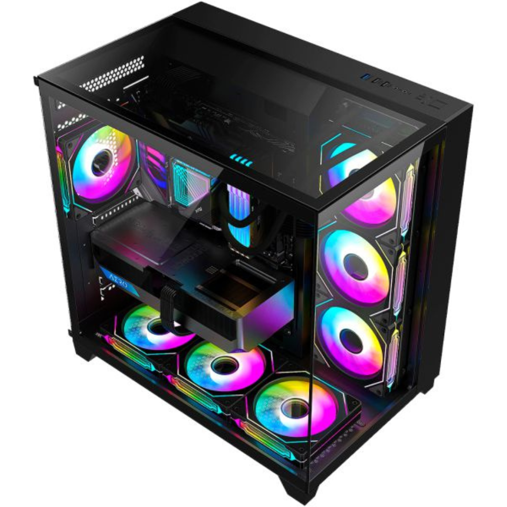 GABINETE GAMER AQUARIO 04J1 ATX TIGER SHARK - KMEX - New York Informatica