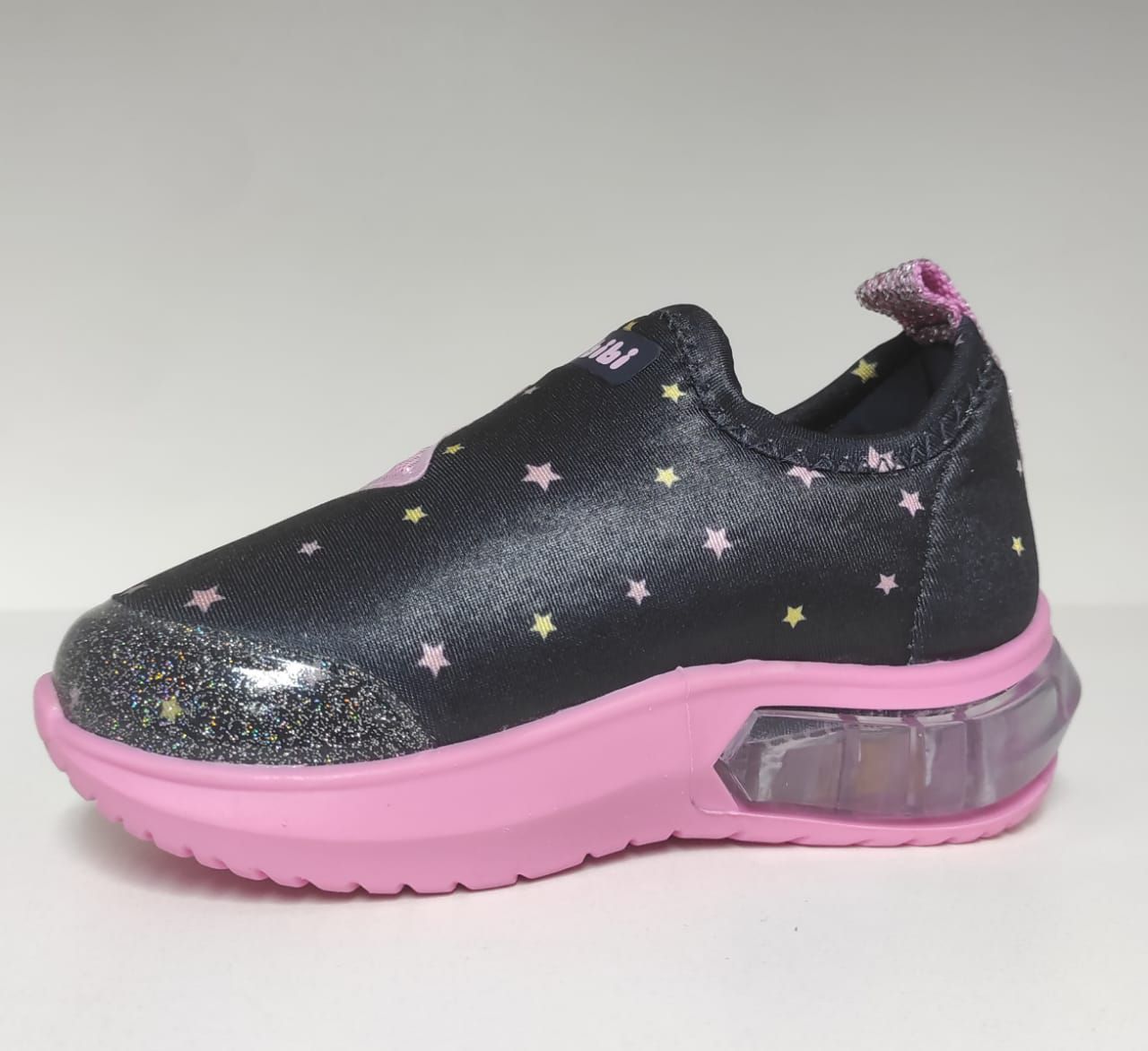 Tênis Bibi Ref. 1199065 Space Wave 3.0 Cor: Preto/Rosa - Luzinha ...
