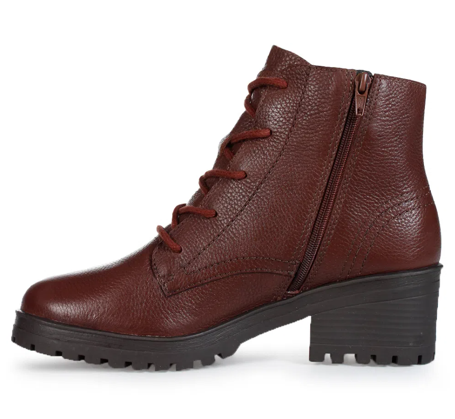 Bota Bottero Ref. 349101 Coturno em Couro Burnish Cor: Wood - Altamir ...