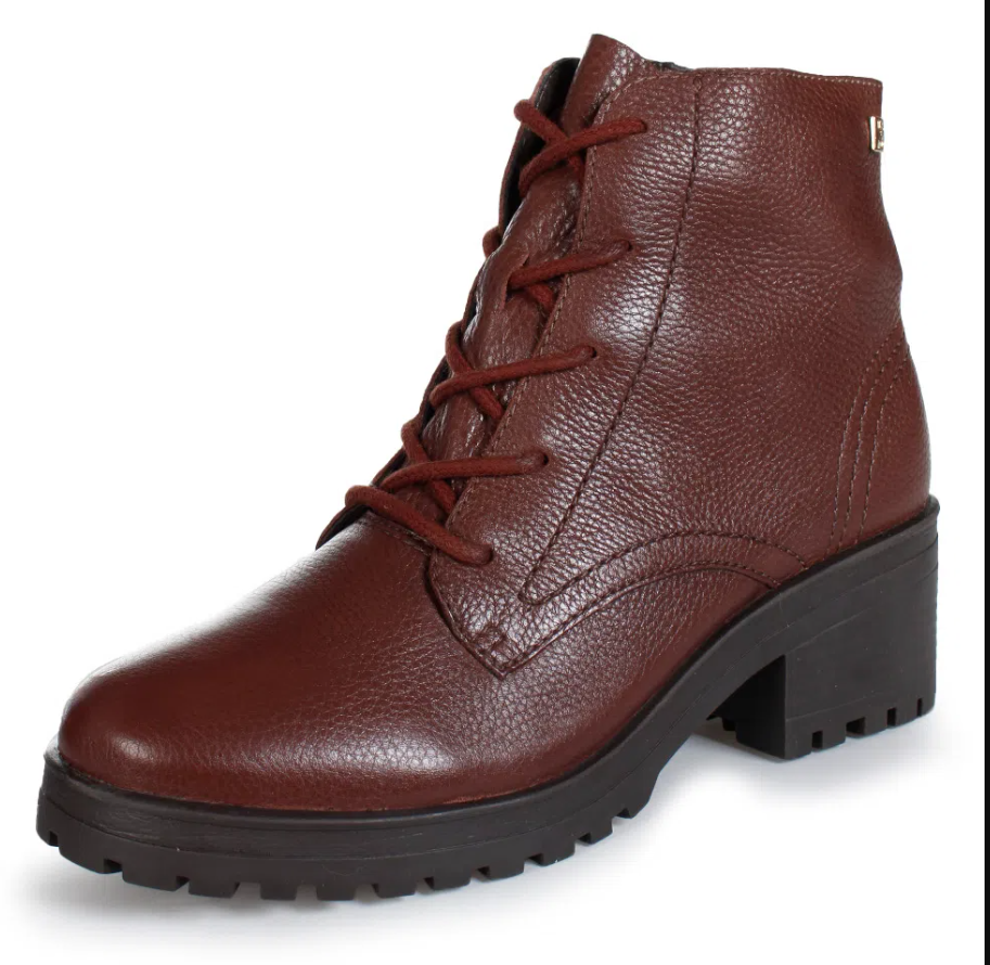 Bota Bottero Ref. 349101 Coturno em Couro Burnish Cor: Wood - Altamir ...