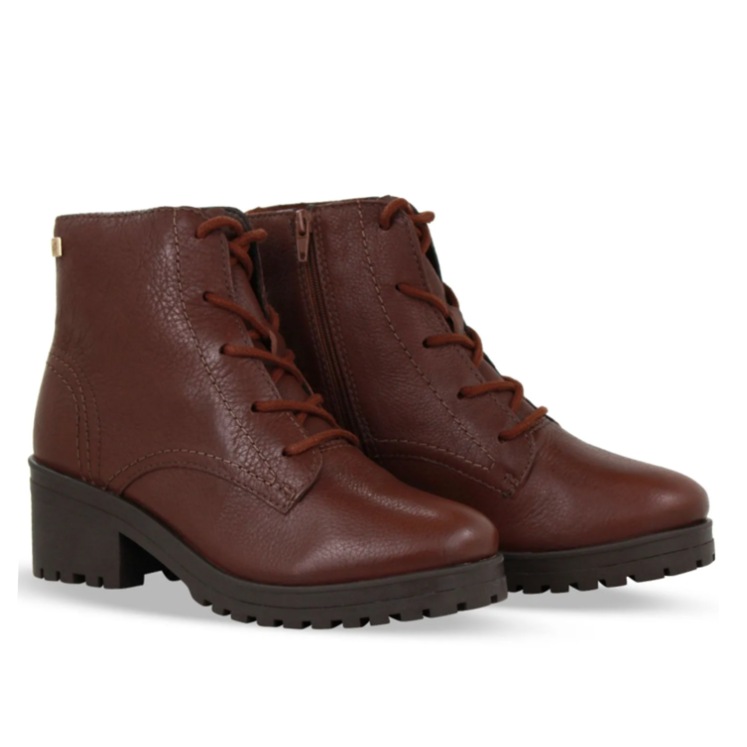 Bota Bottero Ref. 349101 Cano Curto Coturno Cor: Wood - Altamir Calçados