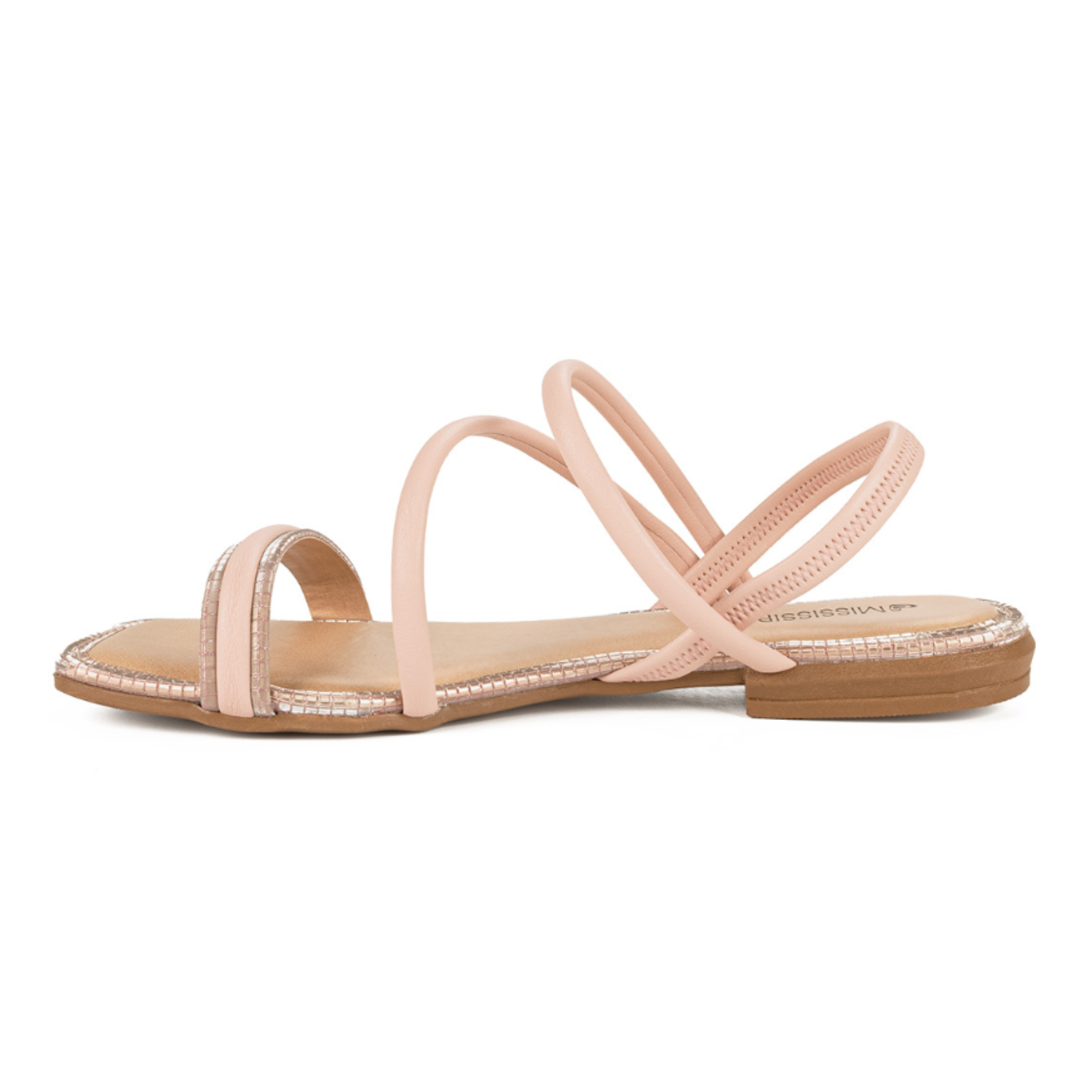 Sandália Mississipi Rasteira Ref. MB043-0004 Horick Rose - Altamir Calçados