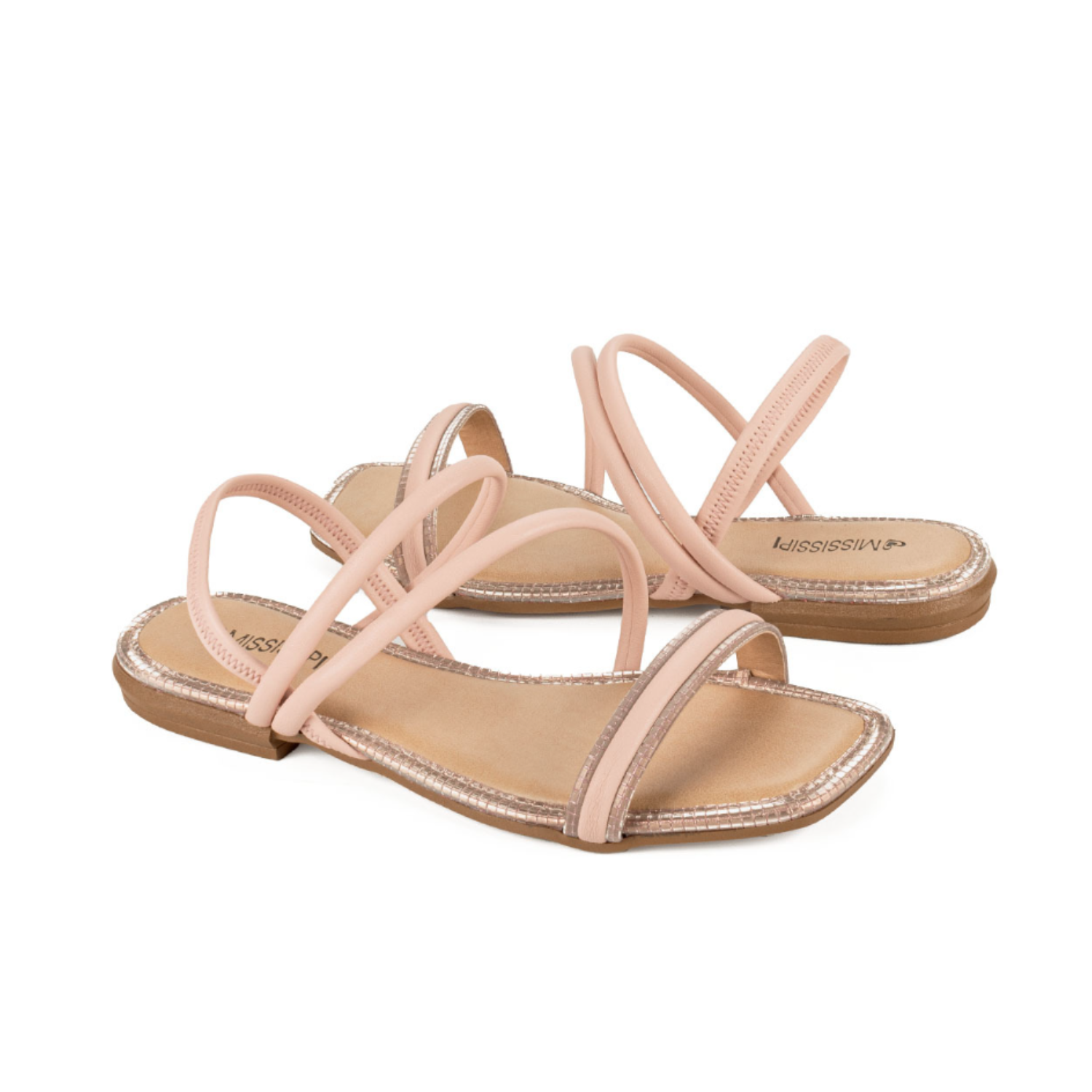 Sandália Mississipi Rasteira Ref. MB043-0004 Horick Rose - Altamir Calçados