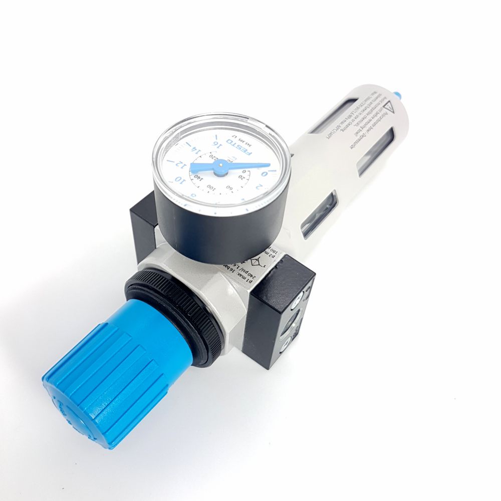 Filtro Regulador de pressão com Manômetro LFR-1/4-D-5M-MINI - Festo ...