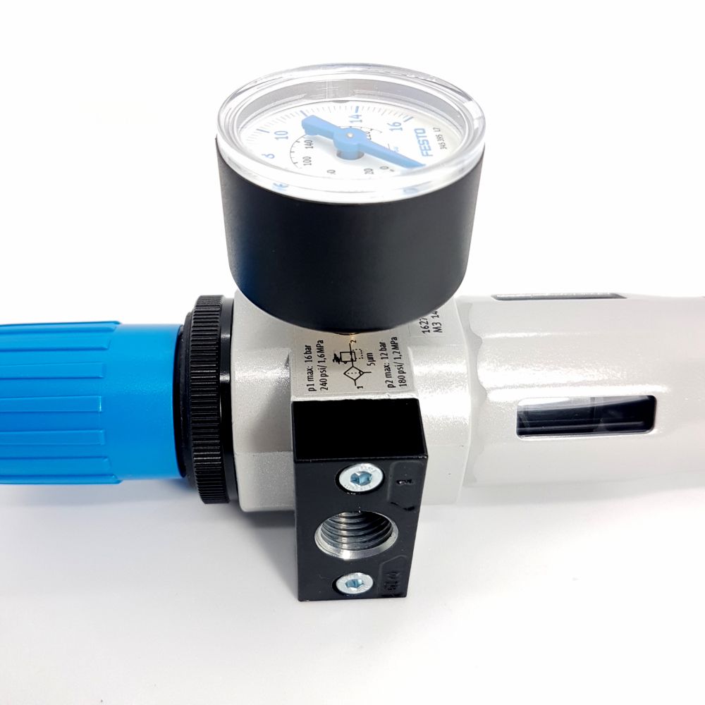 Filtro Regulador de pressão com Manômetro LFR-1/4-D-5M-MINI - Festo ...