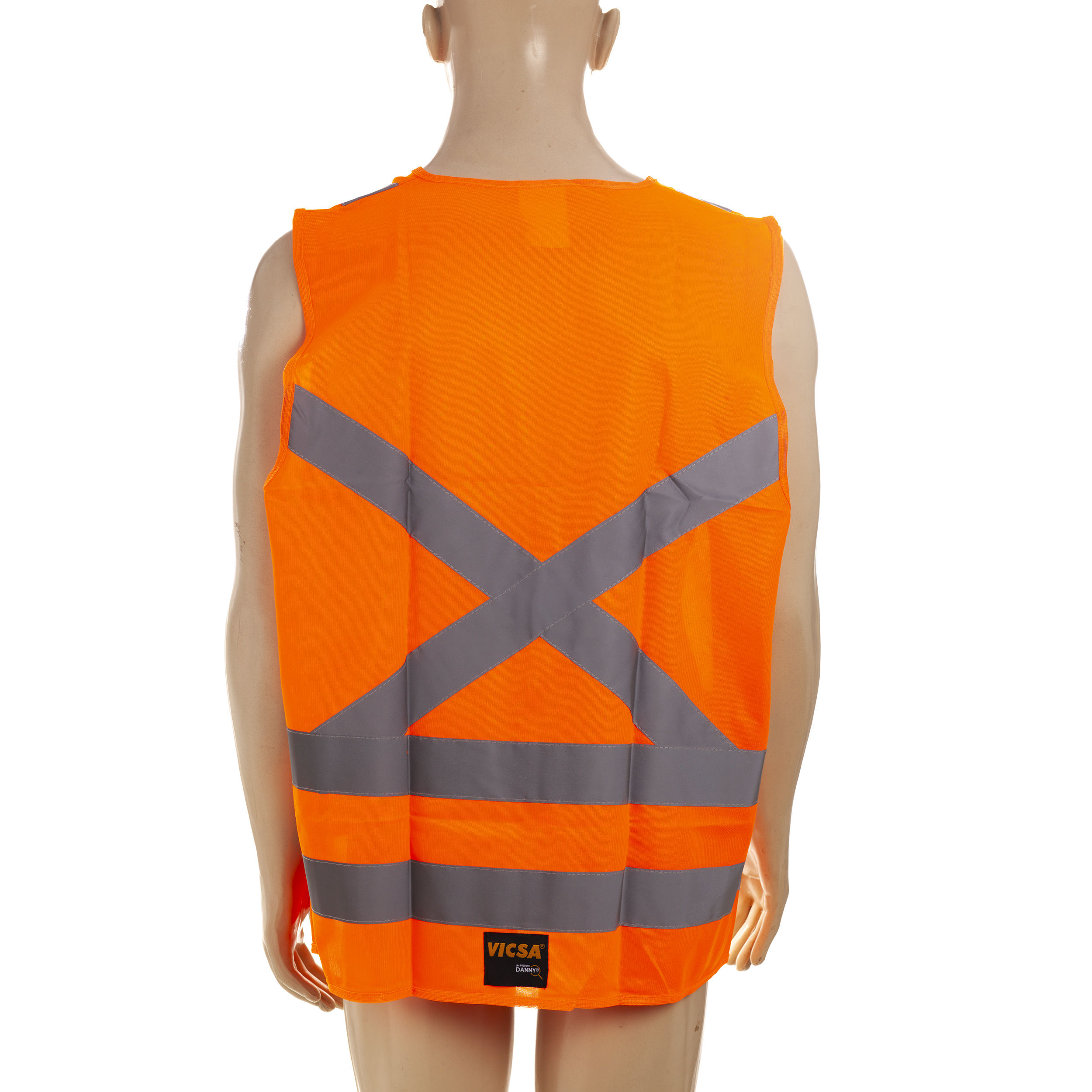 Colete Refletivo Laranja - Ziper Sem Bolso - Sinalização - Engenorma