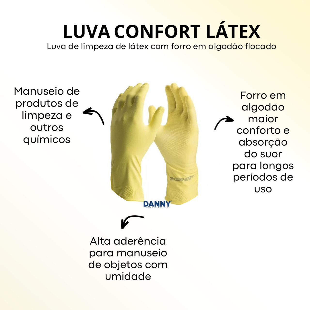 LUVA DE LIMPEZA LATEX - DANNY - Engenorma
