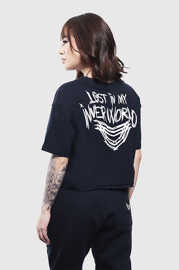 Cropped Oversized Vintage Culture Lost In My Inner World - Só Track Boa ...