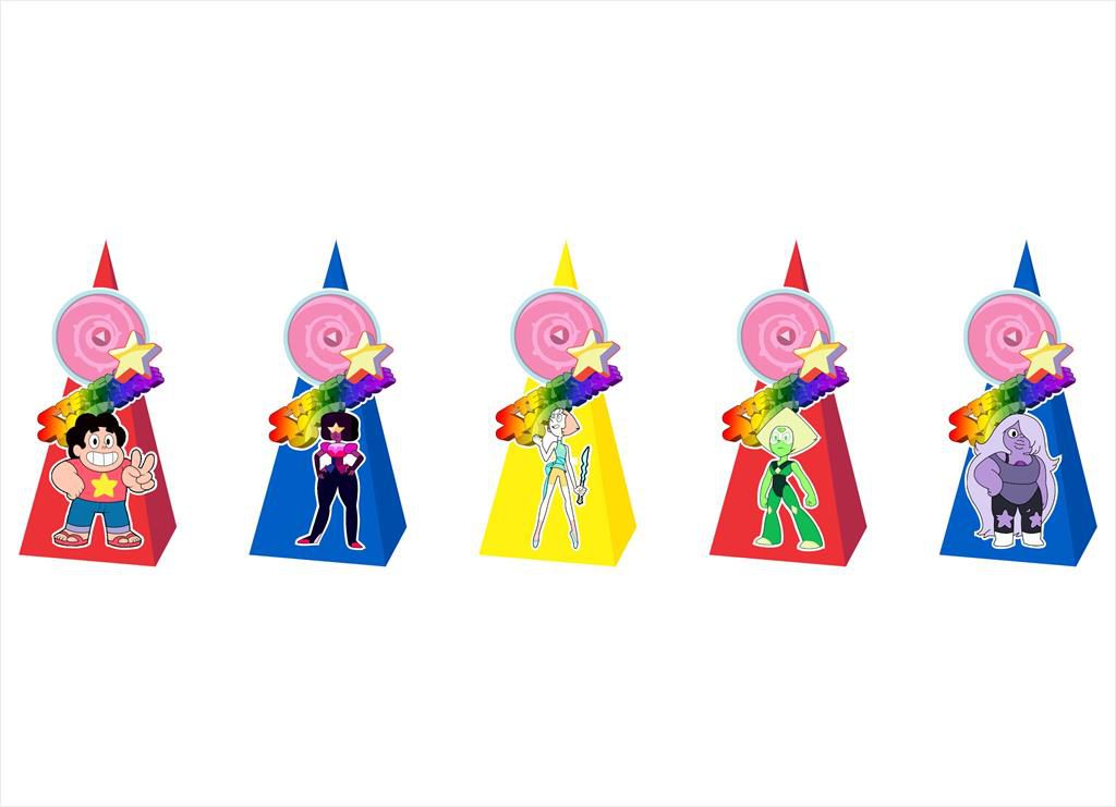 Kit Festa Steven universo 104 peças (15 pessoas) cone milk - Ateliê ...