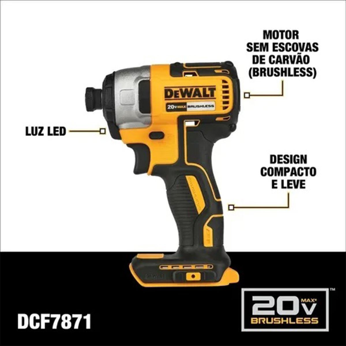 Combo Martelete Dch133 + Parafusadeira Dcf7871 20v Dewalt - Suavi ...