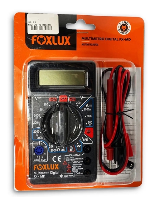 MULTIMETRO DIGITAL FOXLUX FX-MD - RL Refrigeração | A loja de ...