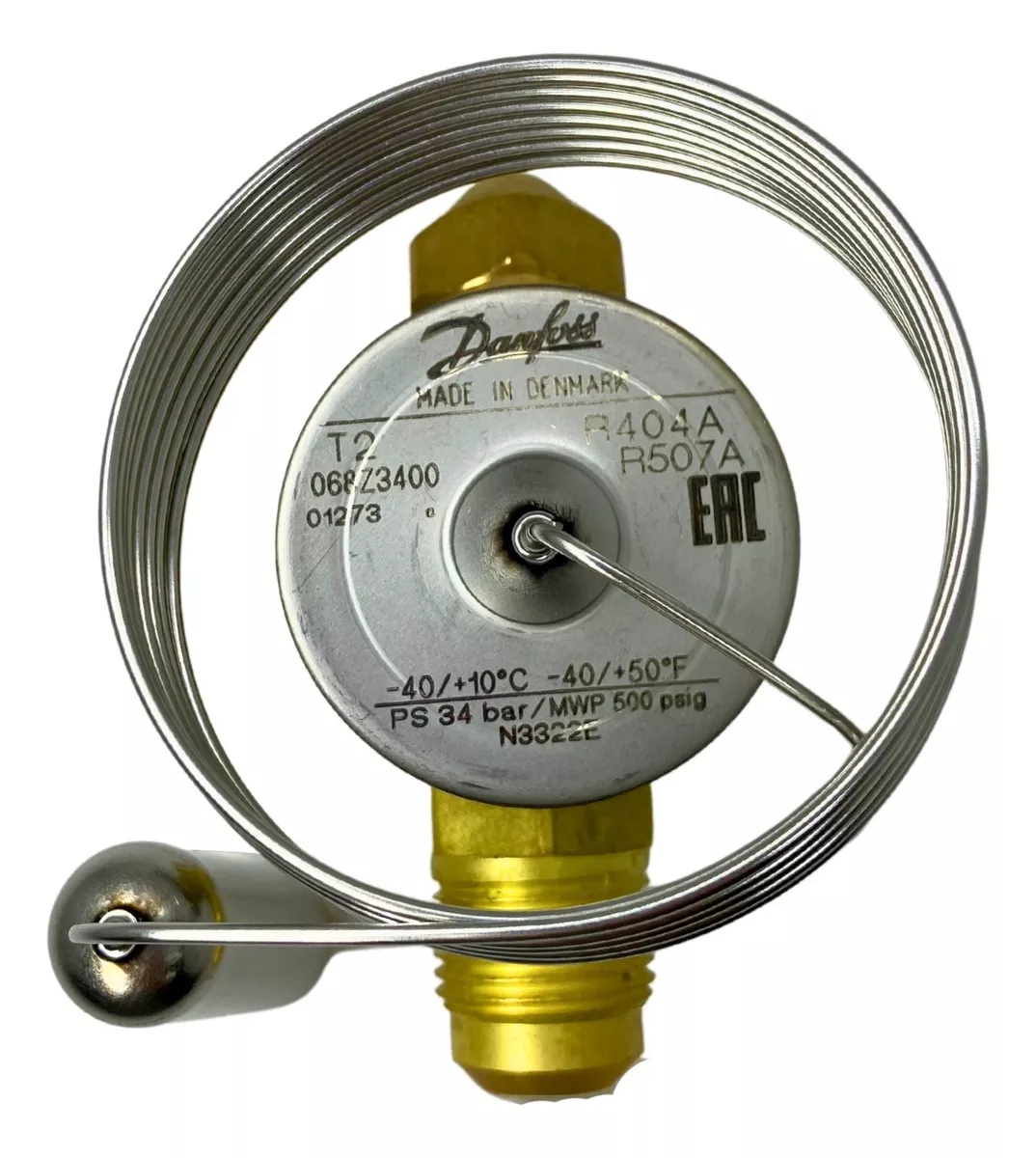VALVULA EXPANSAO TS2 ROSCA GAS R404 3/8 X 1/2 - 068Z3400 DANFOSS - RL ...