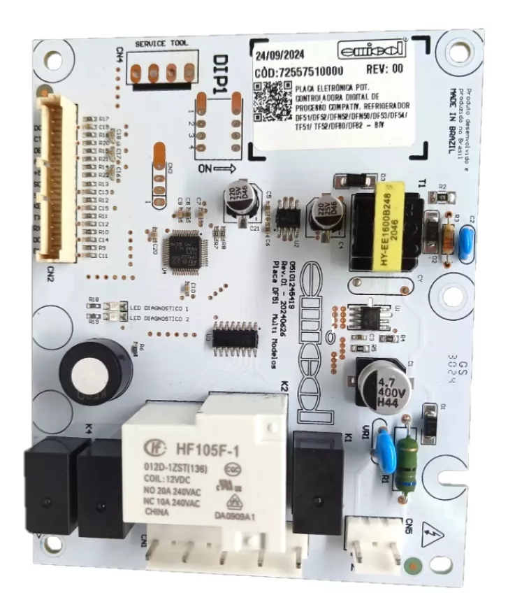 PLACA MULTIMODELOS DFN50 DF51 DF52 DF53 DF54 TF51 TF52 DF80 DF82 BIVOLT ...