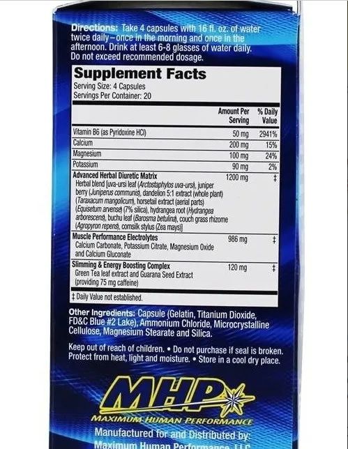 X-pel Diuretic - 80 Capsula Mhp - Spartacus Importados