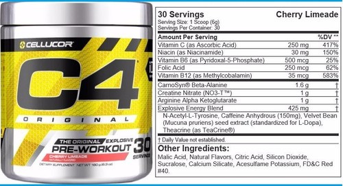 PRÉ TREINO C4 30 DOSES CELLUCOR - FORMULA IMPORTADA - Spartacus Importados