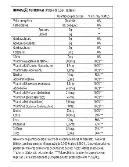 Supra Az Polivitamínico 60 Cápsulas - Herbamed - Spartacus Importados