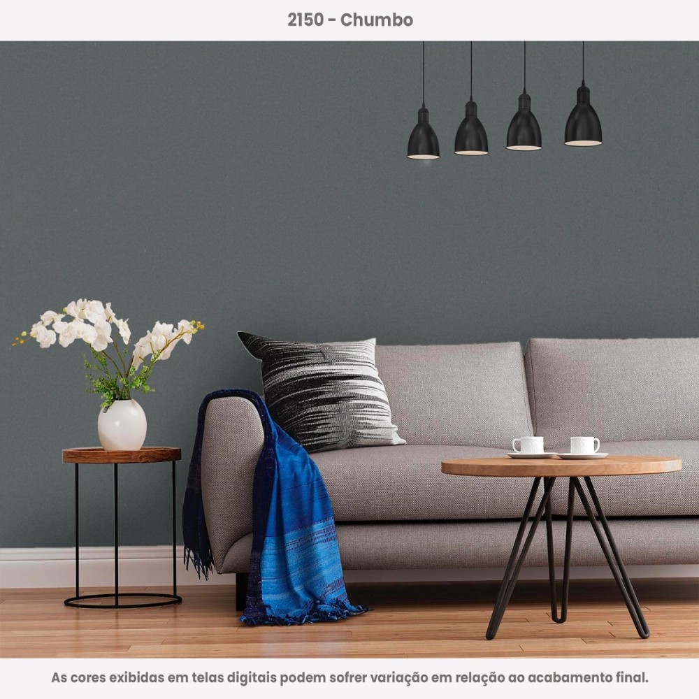 Tinta Iquine Premium 16L Fosco Durável 2150 Chumbo - Oca Pisos e ...