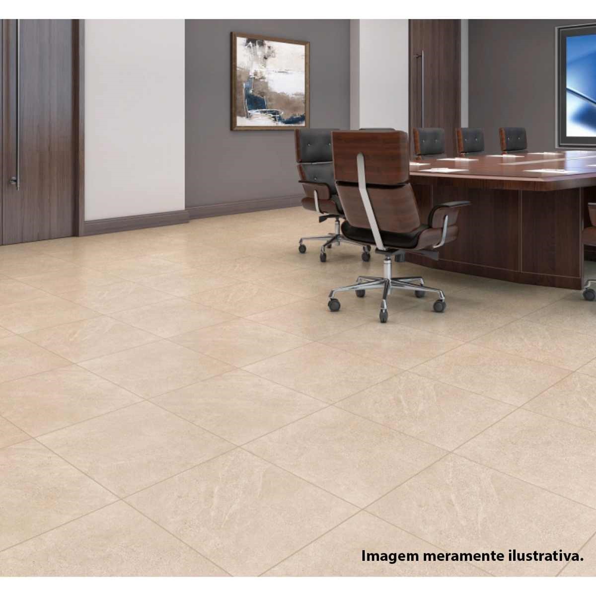 Piso Cerâmico Acetinado Villas Bege 54x54 Cx/2,62m² Arielle - Oca Pisos ...