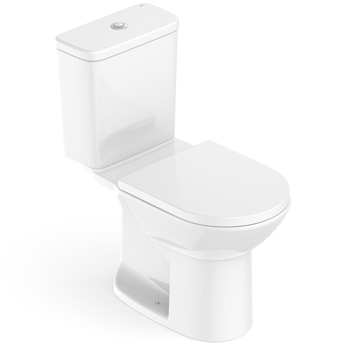 Kit Vaso Sanitário Roca Debba Round Branco Com Caixa Acoplada 3,6L ...