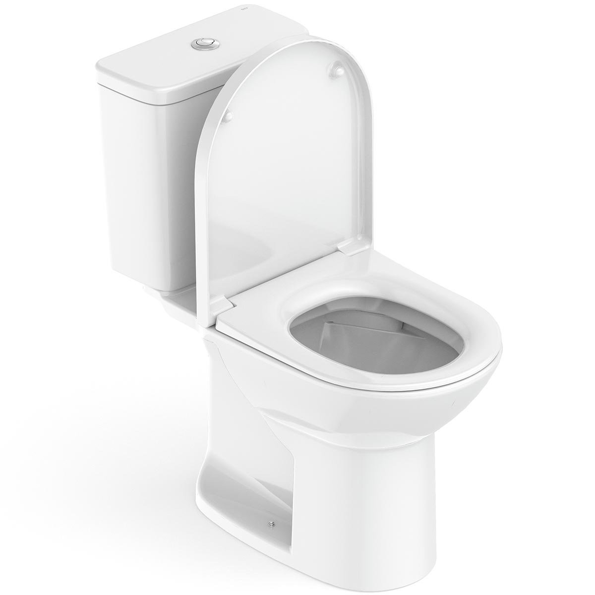 Kit Vaso Sanitário Roca Debba Round Branco Com Caixa Acoplada 3,6L ...