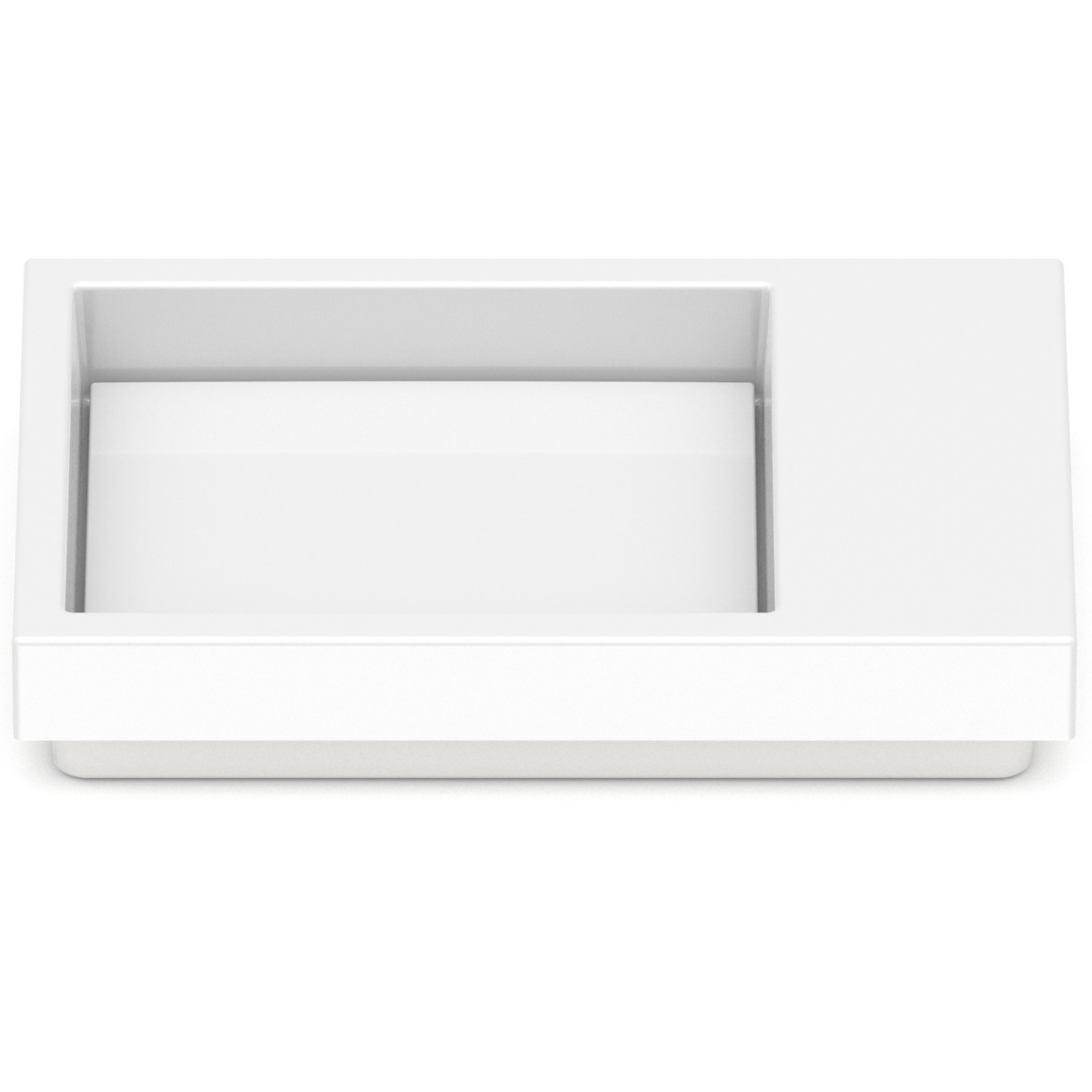 Cuba De Sobrepor Roca Skyline Horizon Quadrada Com Tampo 60x38 Branca ...