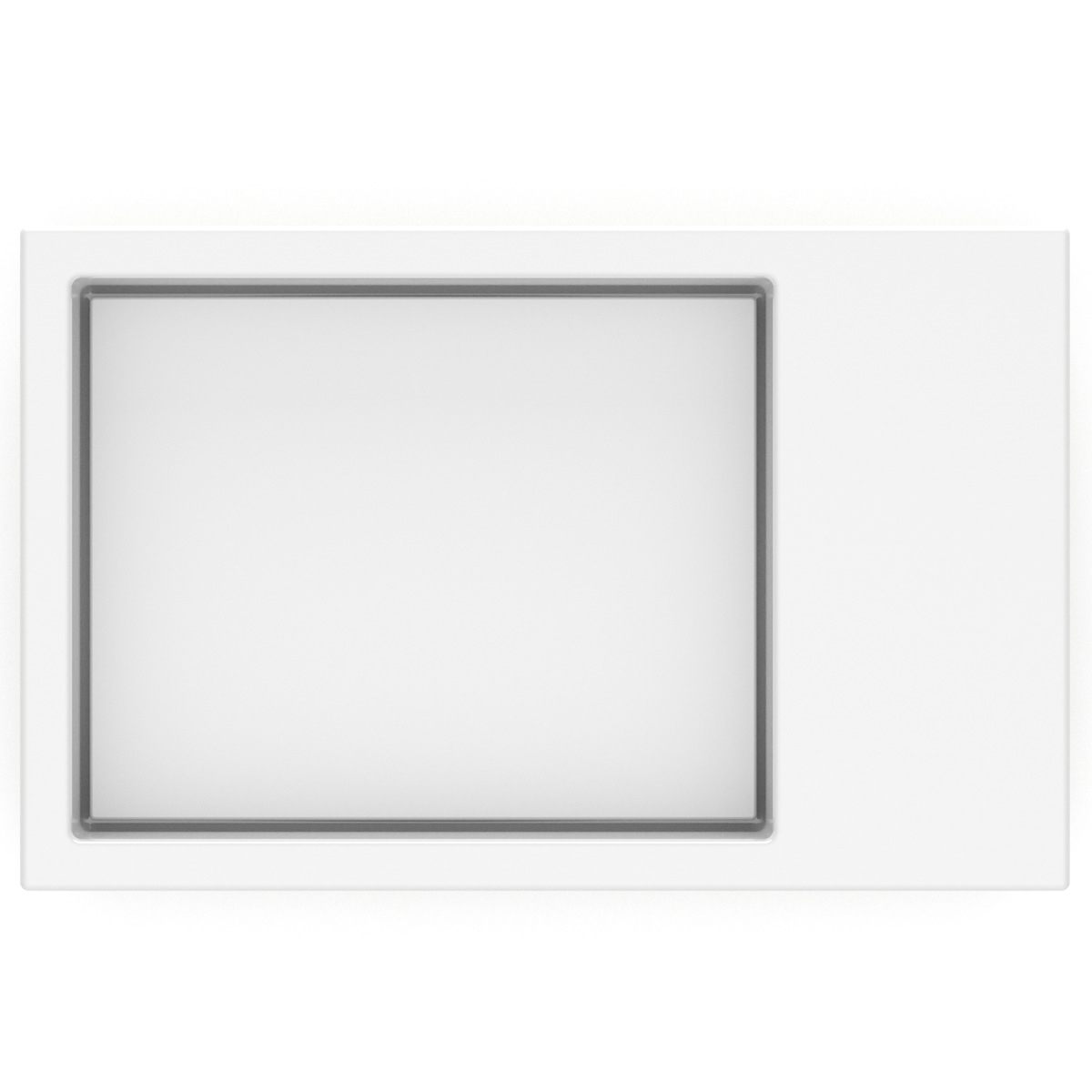 Cuba De Sobrepor Roca Skyline Horizon Quadrada Com Tampo 60x38 Branca ...