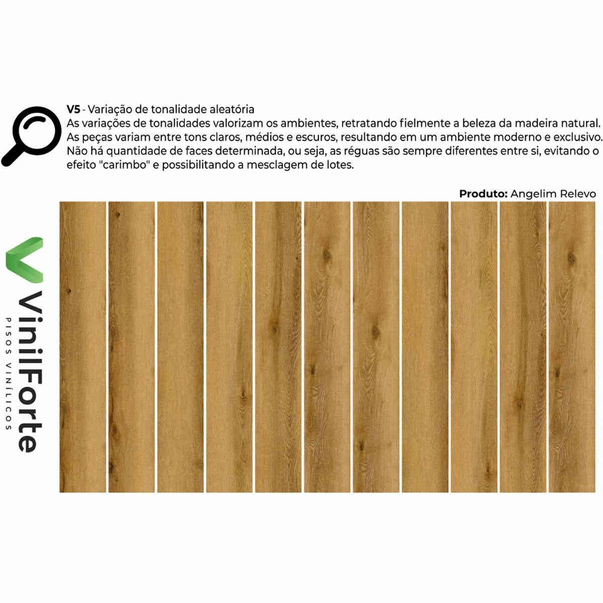Piso Vinílico Vinilforte Angelim 19X123 Cx/4,72m² - Oca Pisos e ...