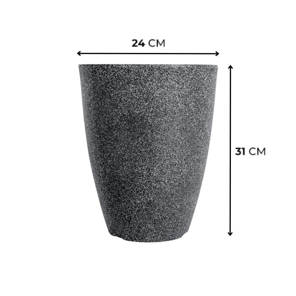 Vaso Vietnamita 31 Preto Mármore 6810 Vasap - Oca Pisos e Revestimentos