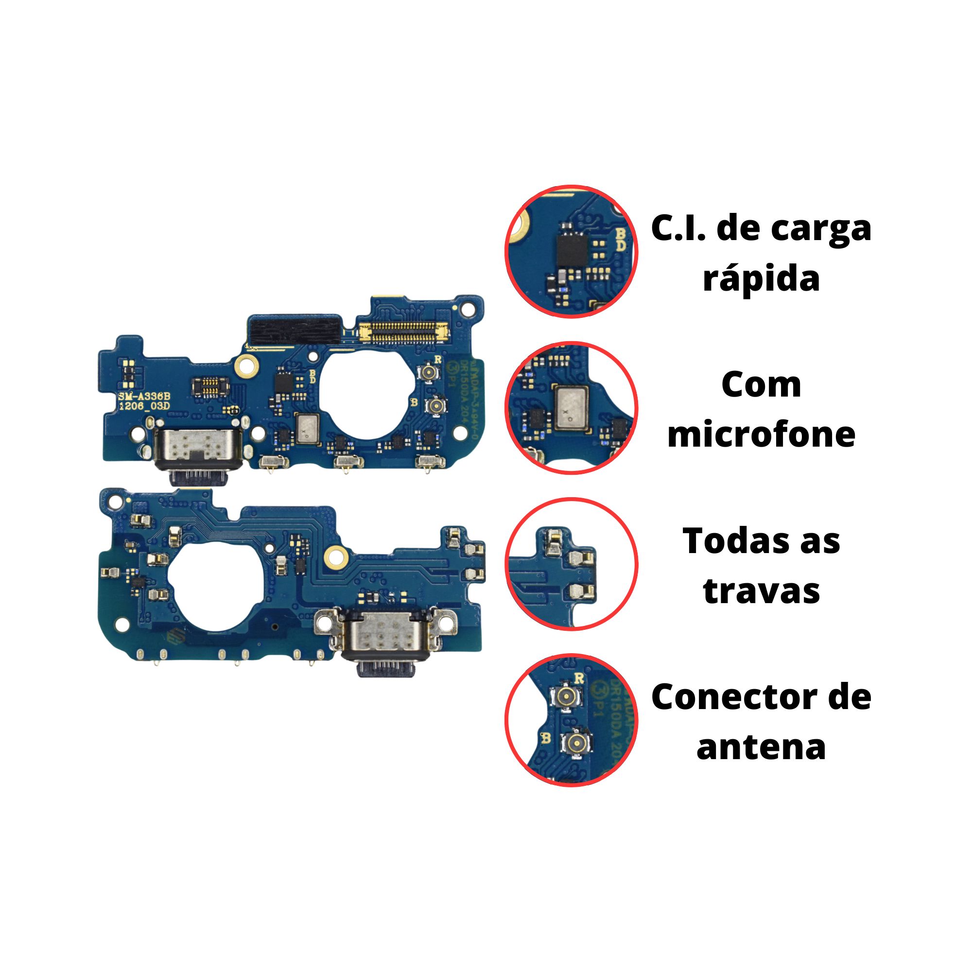 Placa Carga Galaxy A33 5g (a336) - PK Mobile - A sua Distribuidora de ...