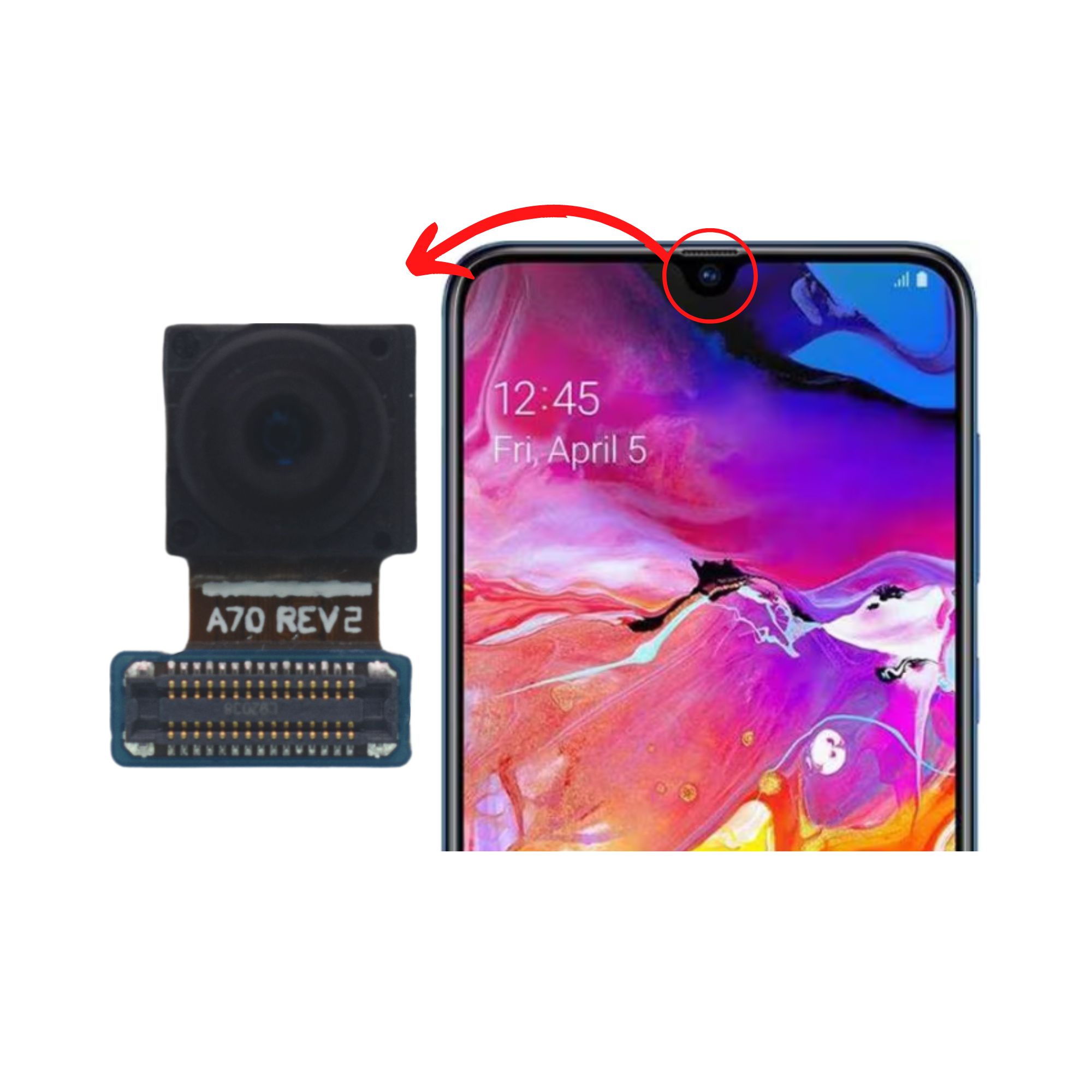 Câmera Frontal Galaxy A70 (a705) - PK Mobile - A sua Distribuidora de ...