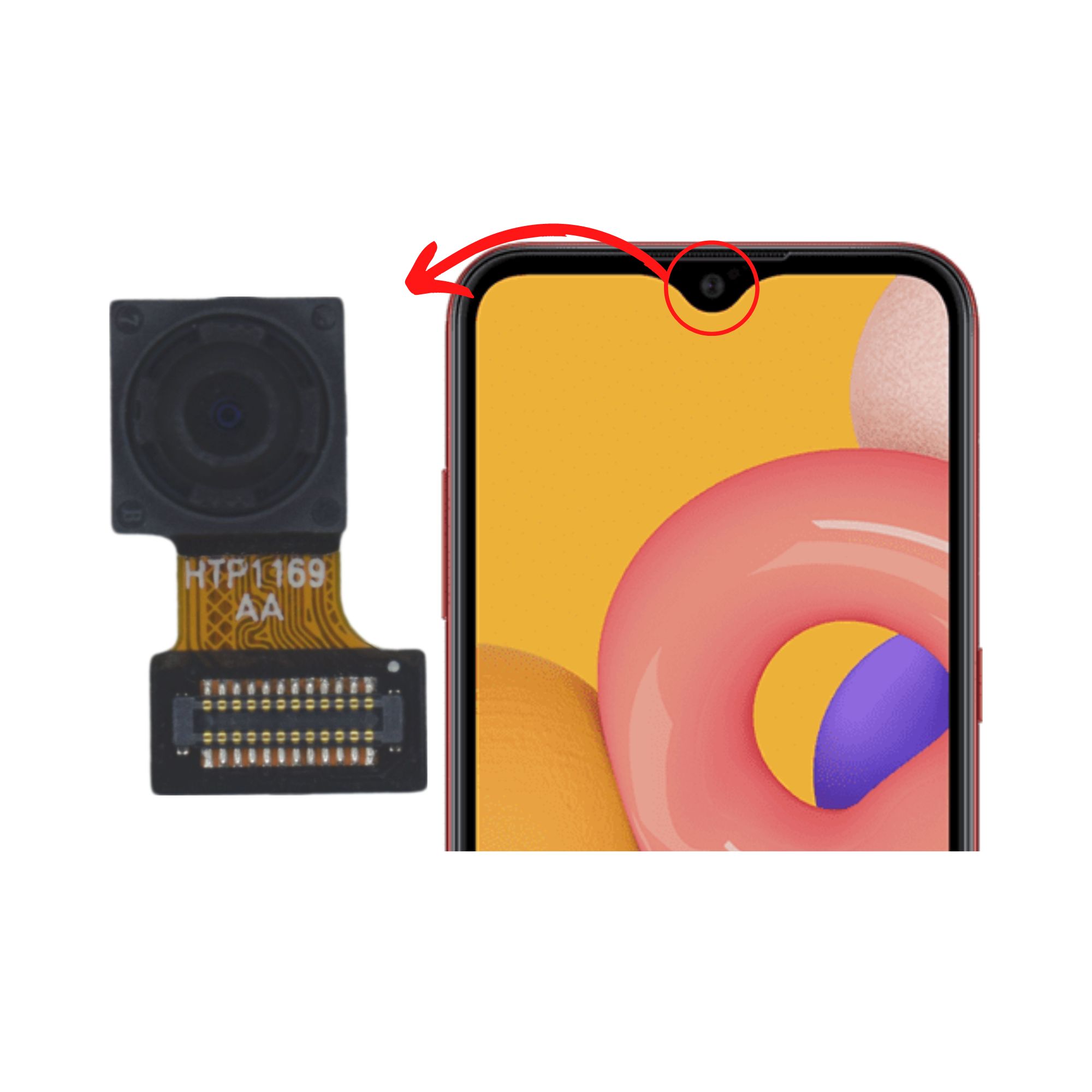 Câmera Frontal Galaxy A01 (a015) - PK Mobile - A sua Distribuidora de ...