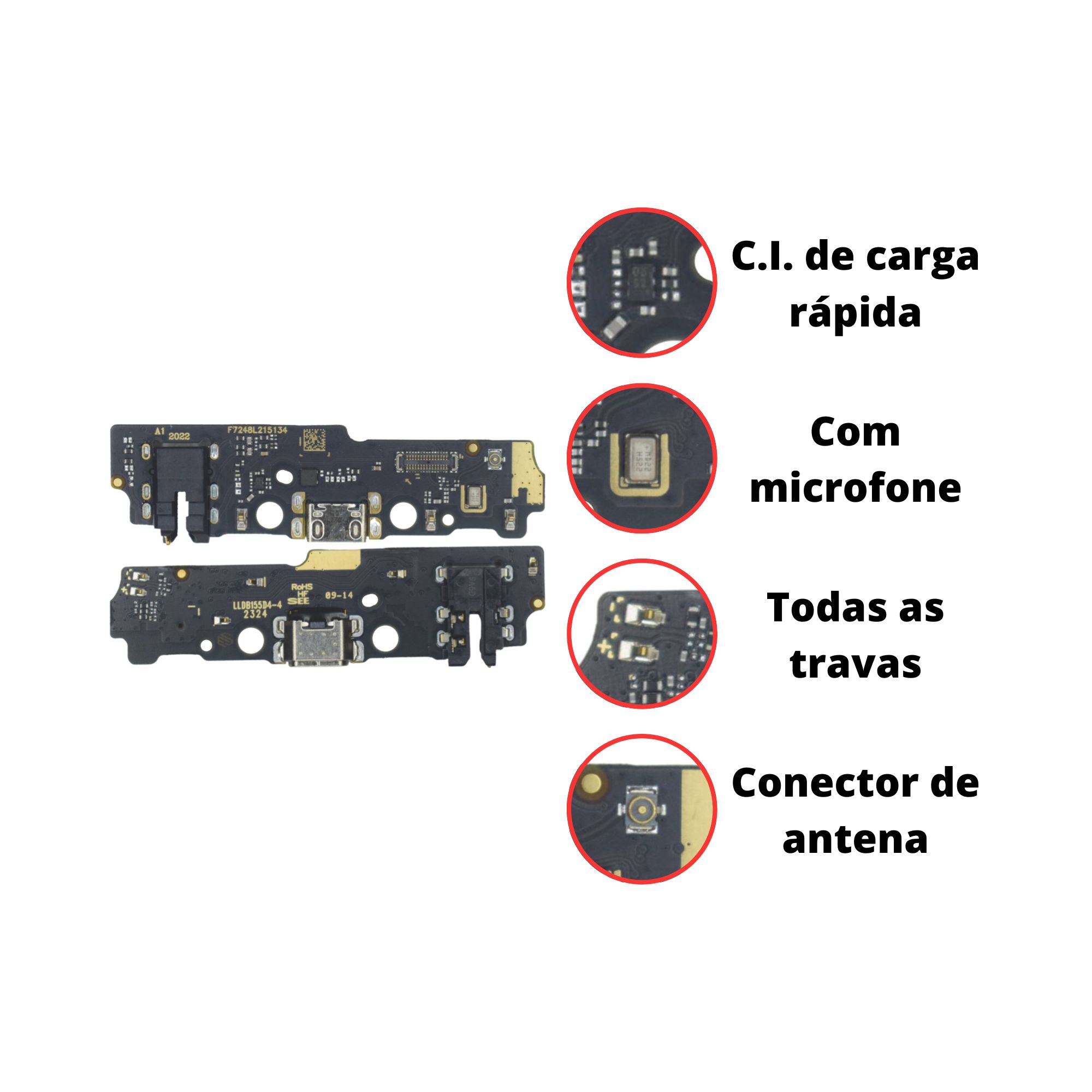 Placa Carga Redmi A1 / A1 Plus / A2 / A2 Plus TURBO - PK Mobile - A sua ...