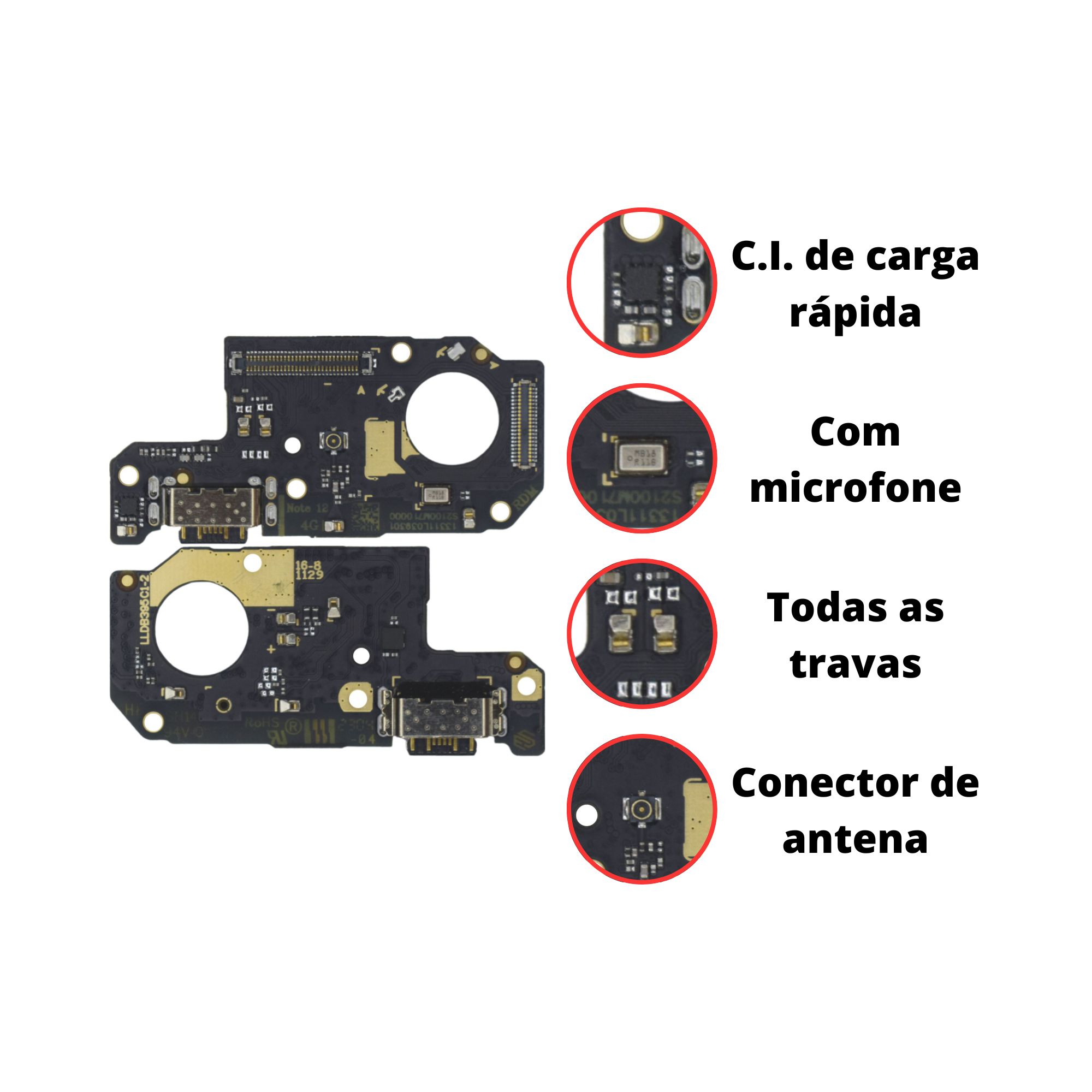 Placa Carga Redmi Note 12 4g TURBO - PK Mobile - A sua Distribuidora de ...