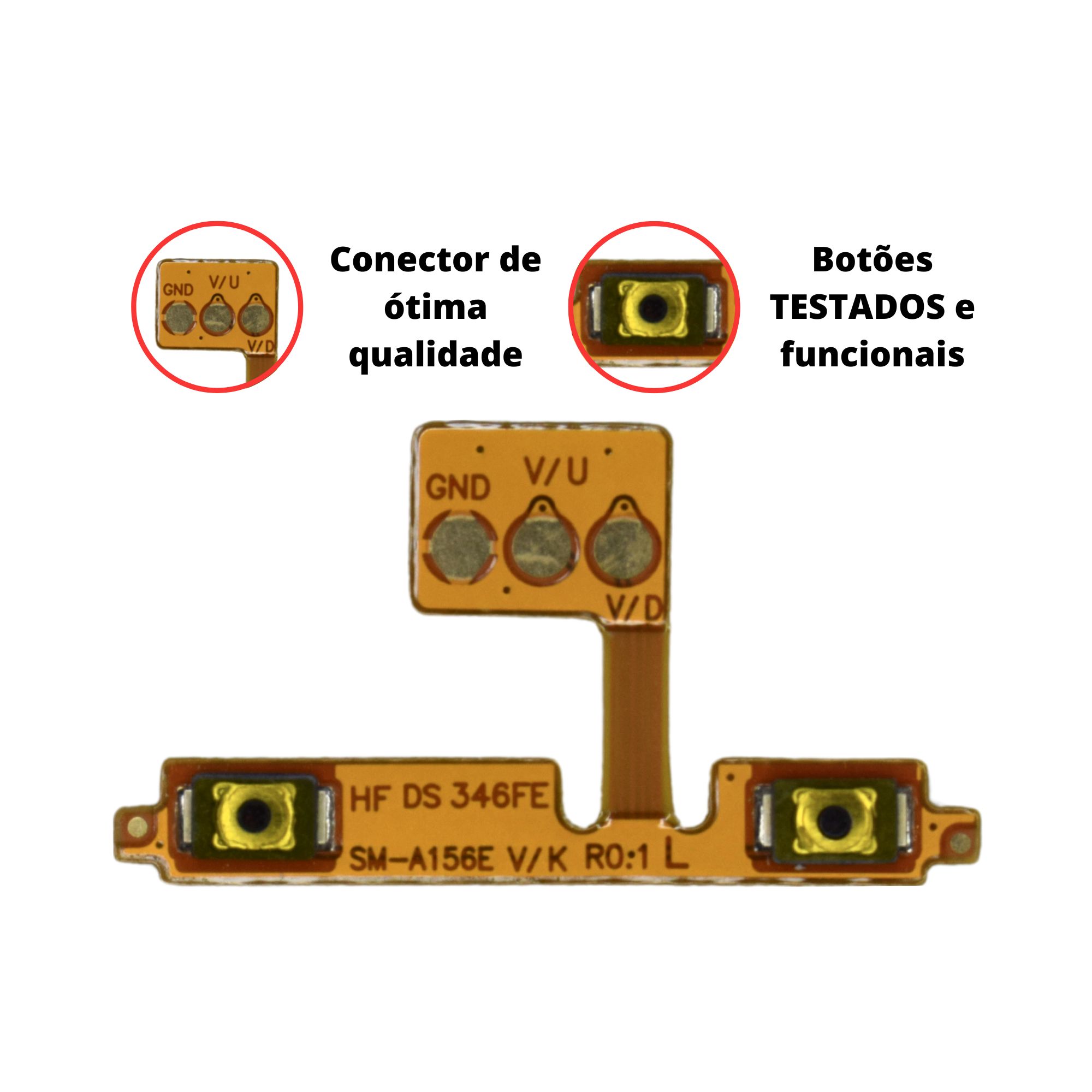Flex Volume Galaxy A15 5g (a155) - PK Mobile - A sua Distribuidora de ...