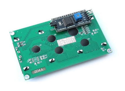 Display LCD 20x4 com Backlight Azul e I2C - A2 Robotics - Arduino