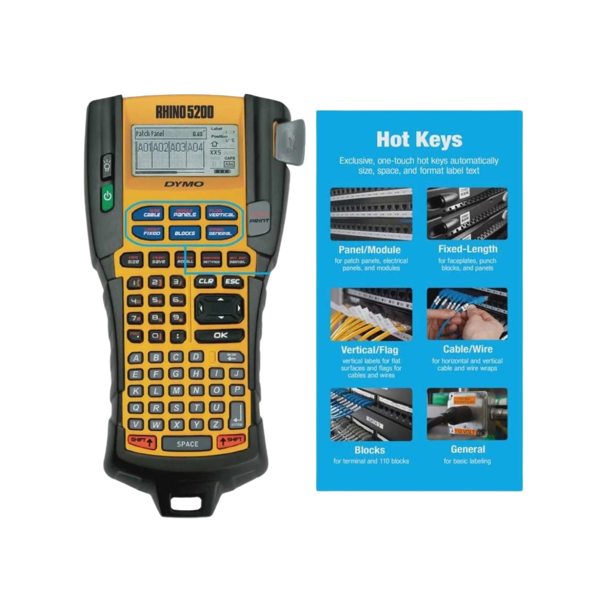 Rotulador Eletrônico Dymo Rhinopro INDL 5200 - Pronto Print Solucões ...