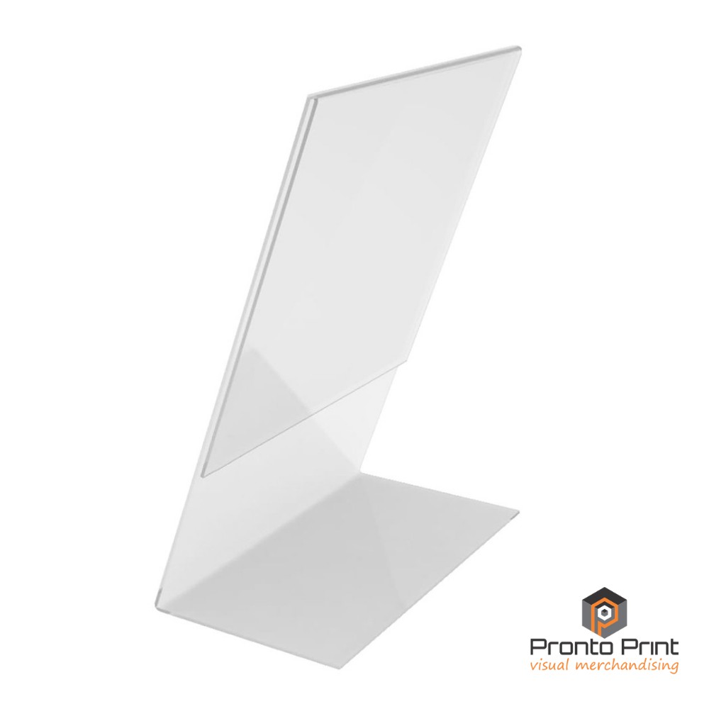 Display Expositor Porta Folha Papel A4 - Inclinado (21x30cm) Acrílico ...