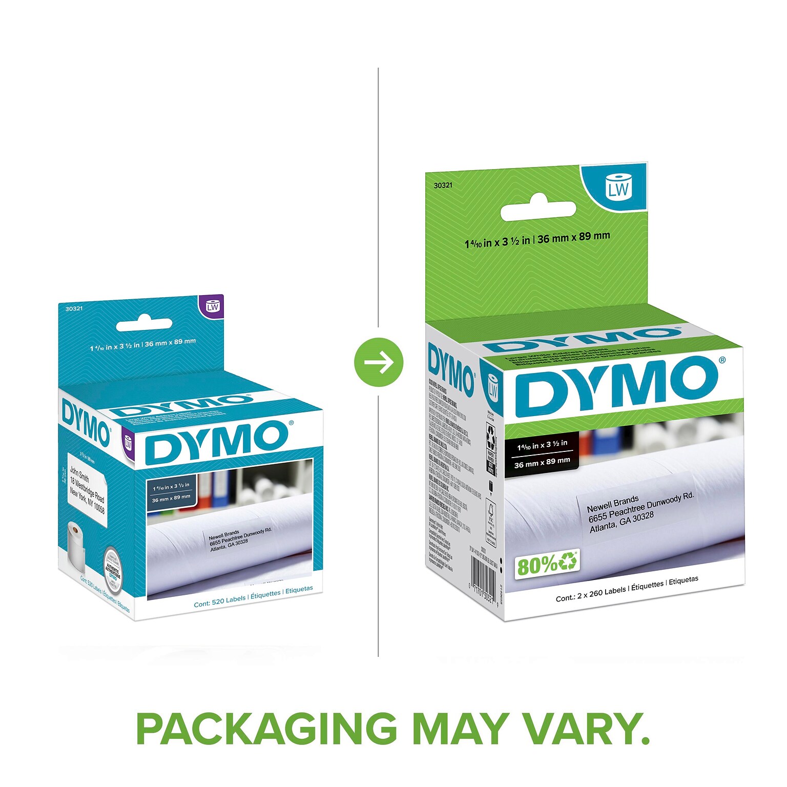 Etiqueta Dymo Label Writer 30321 - Papel Adesivo Térmico Branco ...