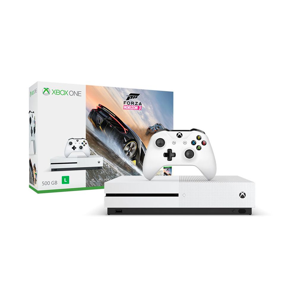 Console Xbox One S 500GB + Forza Horizon 3 - Microsoft - ShopB - 15 anos!