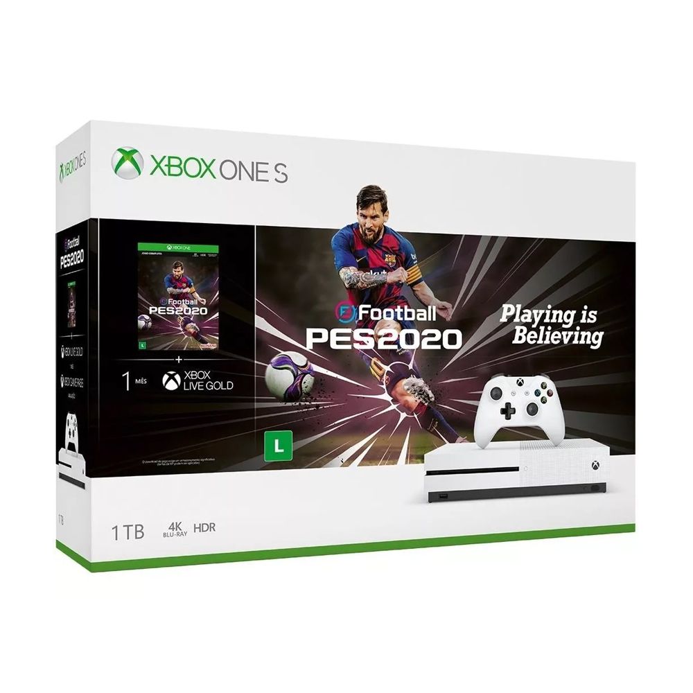 Console Xbox One S 1TB (Pacote eFootball PES 2020) - Microsoft - ShopB ...