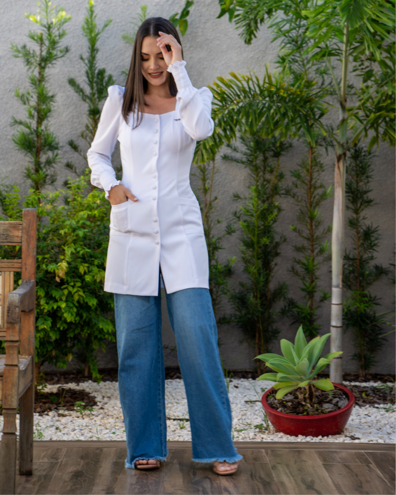 Jaleco Lis - Jalecos | Scrubs | Uniformes Femininos