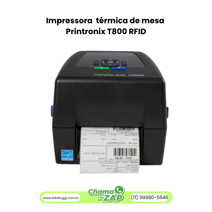 Impressora térmica de mesa Printronix T800 RFID Compex - Total Loggi
