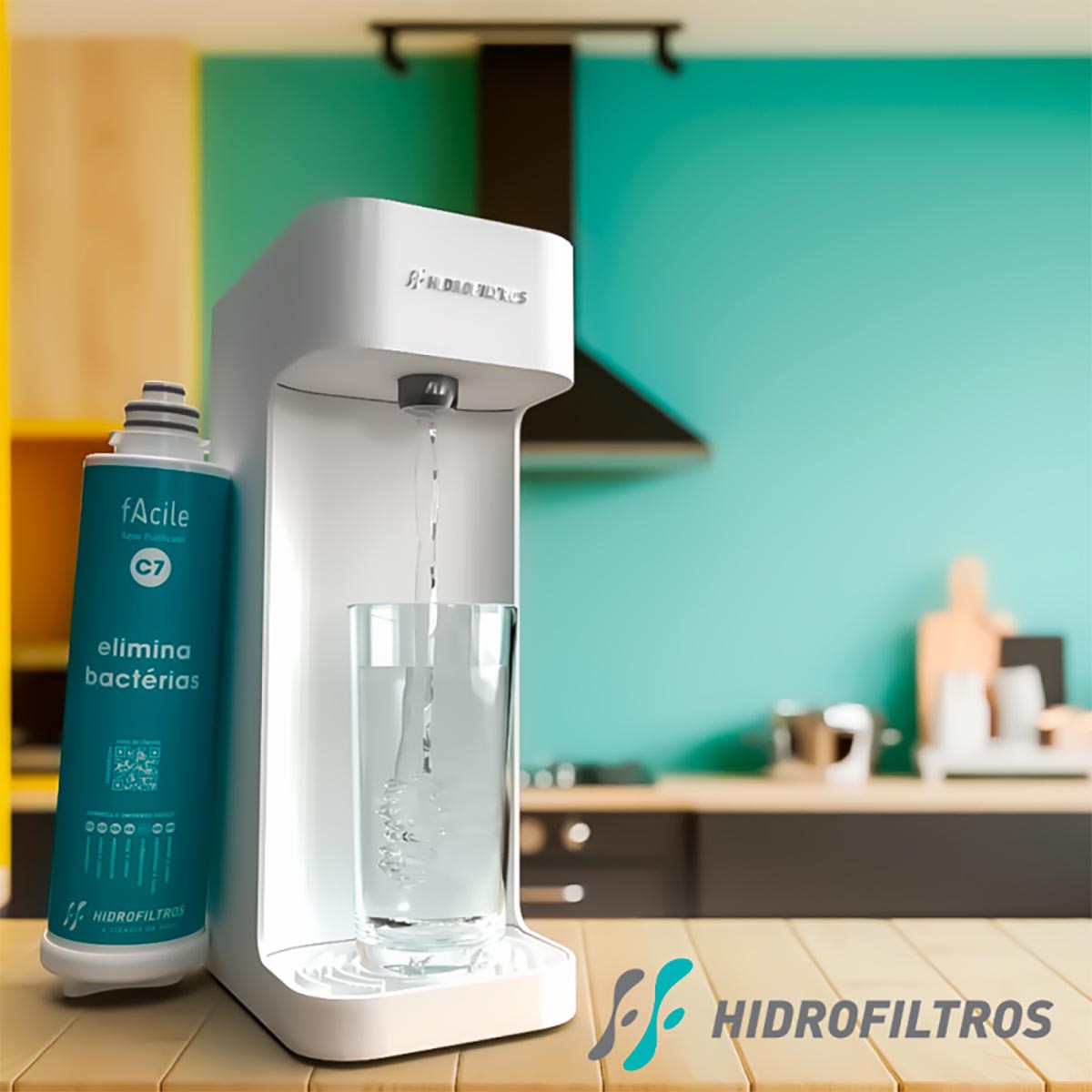 Purificador de Água fAcile C7 Branco - PiscinaOnline.com.br