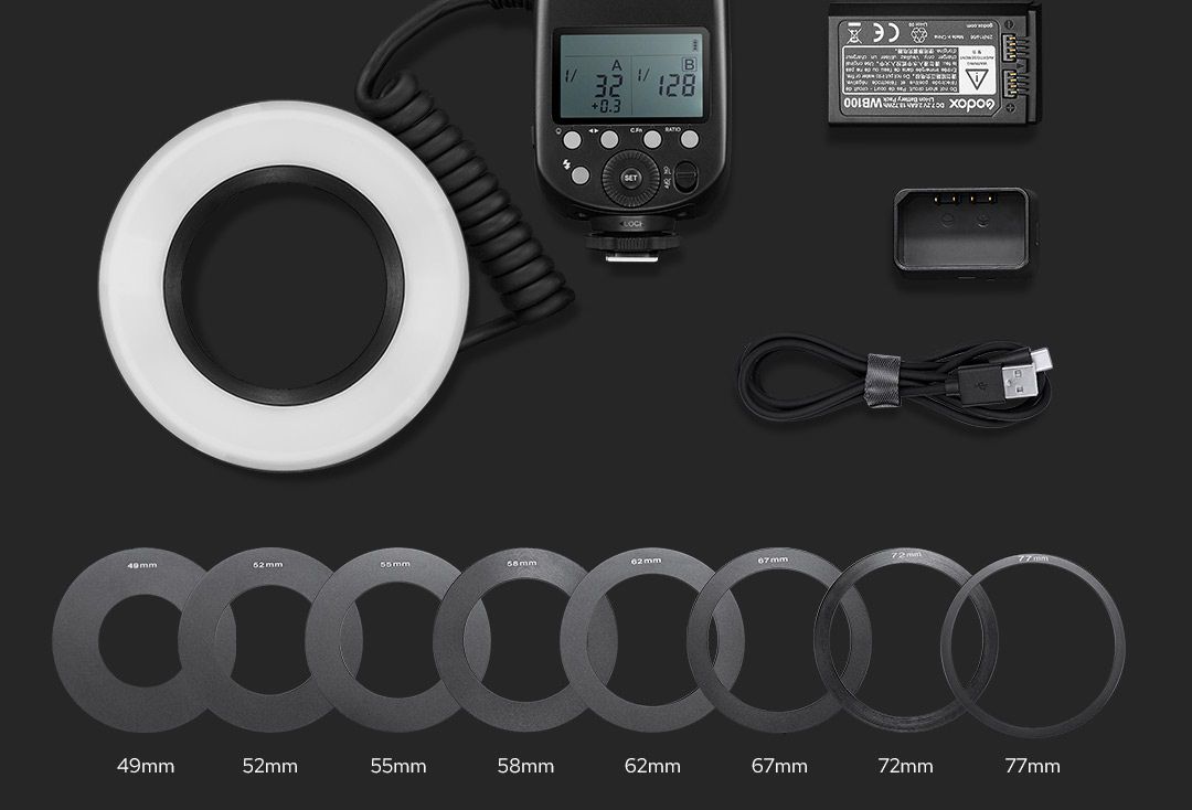 Flash Macro Godox MF-R76 - Flash Ring Universal - Senzu