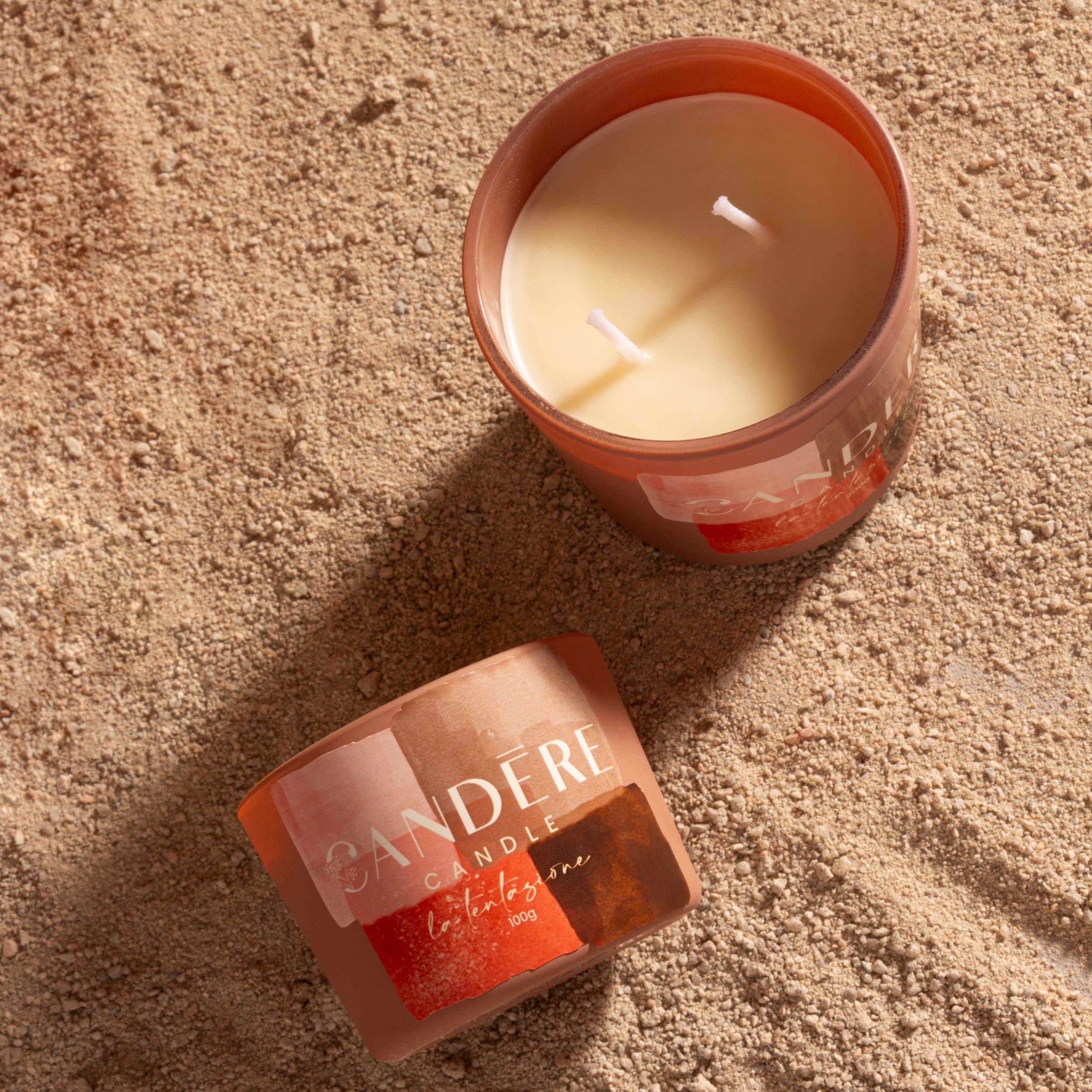 Vela aromática La tentacione - Linha Italy - 100 e 200 g - Candere Candle