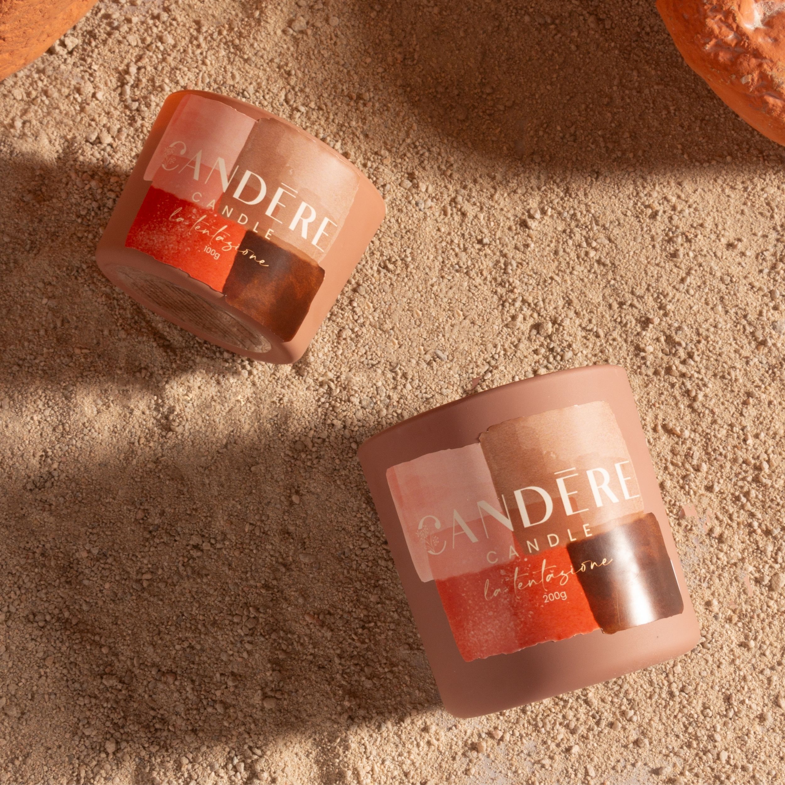 Vela aromática La tentacione - Linha Italy - 100 e 200 g - Candere Candle